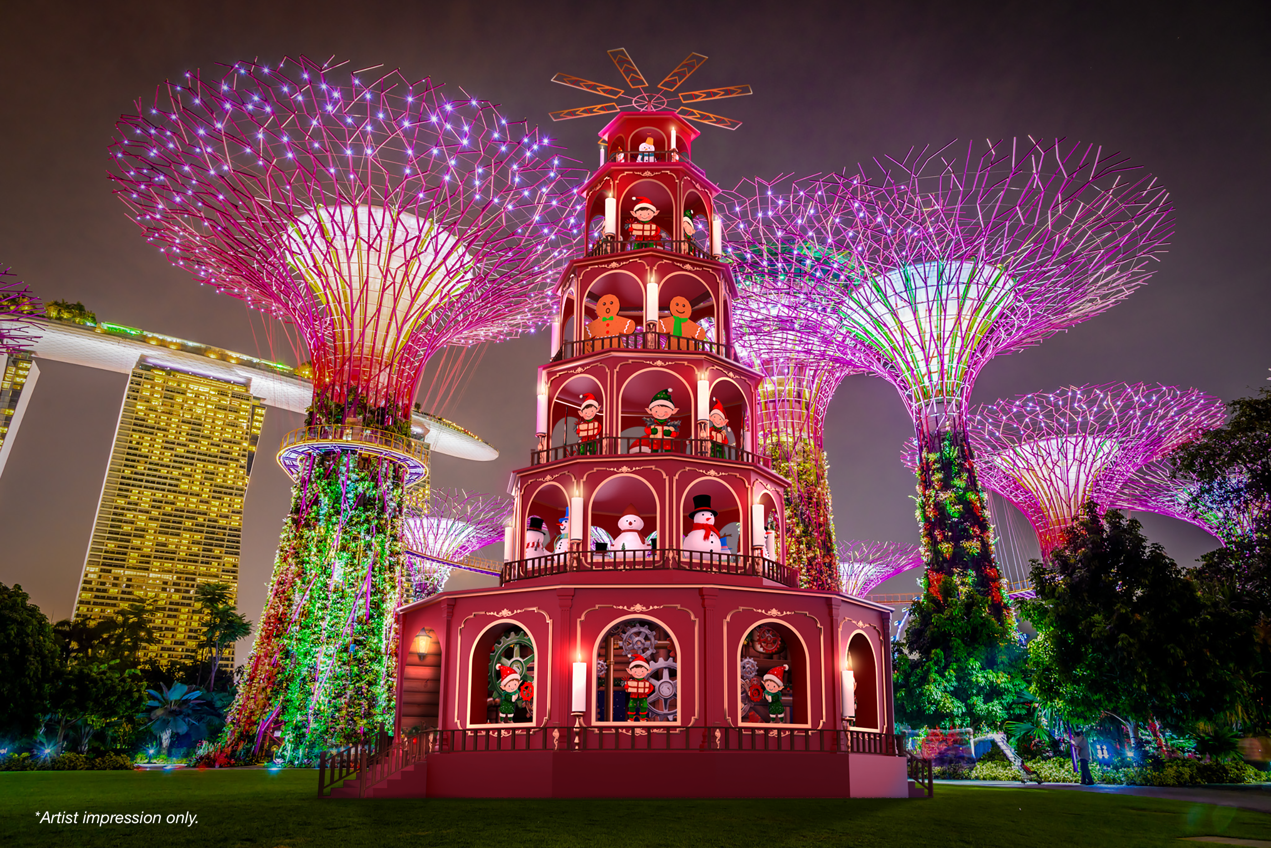 🎄 史上最大规模！Christmas Wonderland 2025 登场 Gardens by the Bay ...